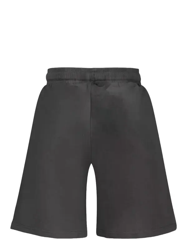 AERONAUTICA MILITARE Logo-embroidered Drawstring Shorts - Black