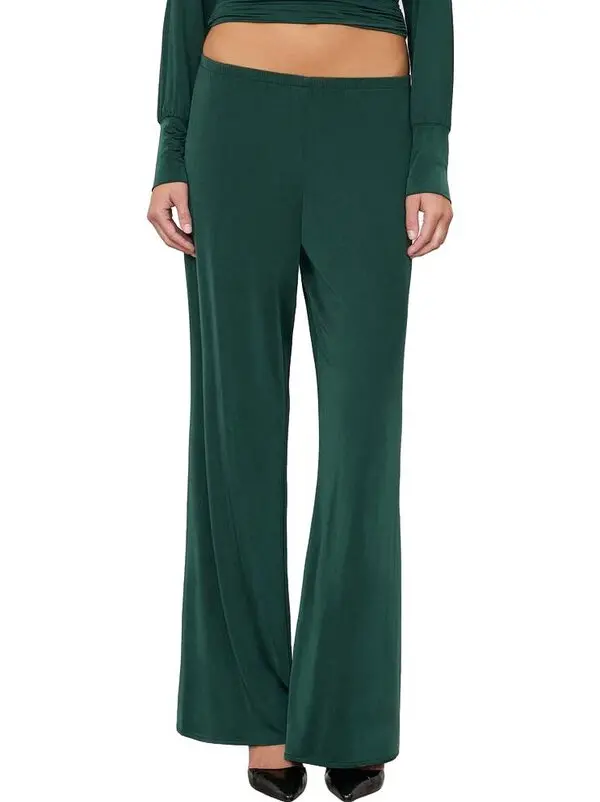 Eterne Rue Wide Leg Jersey Pants - Forest