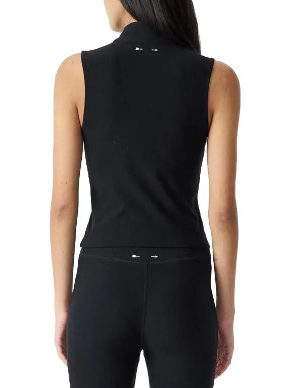 The Upside Divina Lizzy Zip Tank Top - Black