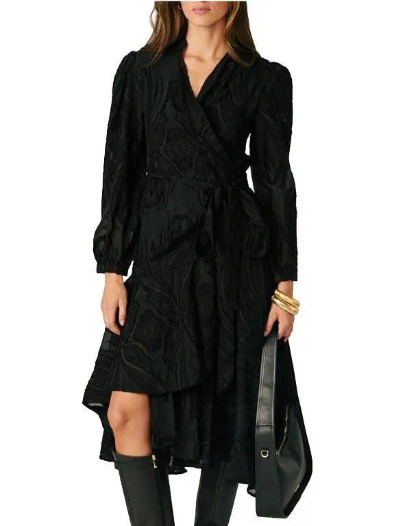 ALMA EN PENA Jacquard Dress - Black
