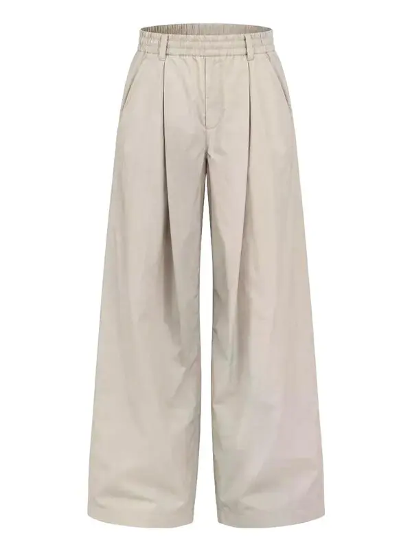 Moose Knuckles Pleated Wide-leg Palazzo Pants - Neutrals