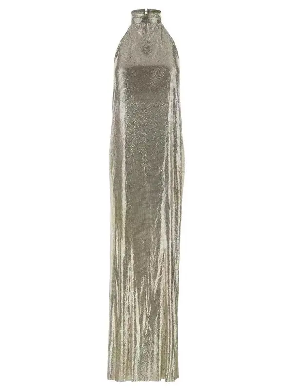 Stella McCartney Halterneck Chainmail Dress - Silver