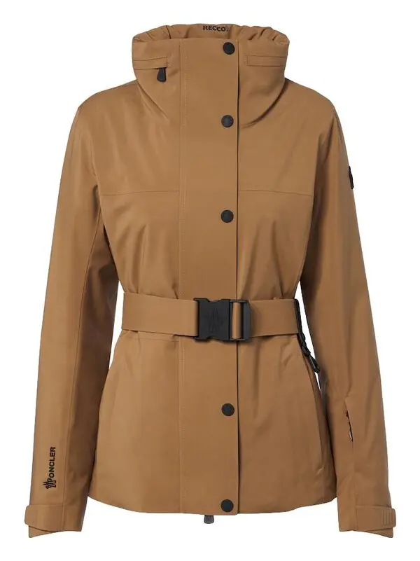 Moncler Hainets Belted Ski Jacket - Brown
