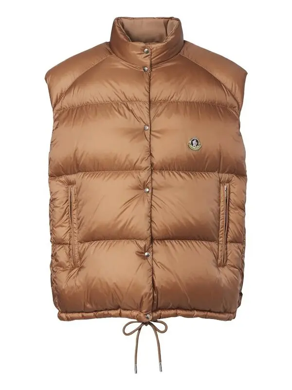 Moncler Tibb Reversible Down Vest - Brown
