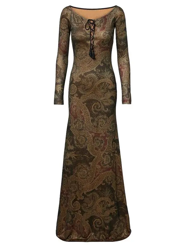 Etro Paisley Jersey Gown - Multicoloured