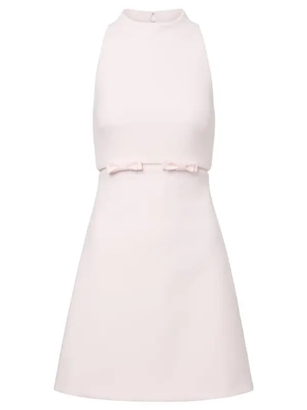 Safiyaa Jalie Bow-detail Crêpe Minidress - Pink