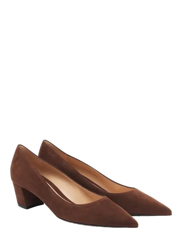 GIANVITO ROSSI Aylin Suede Pumps - Brown