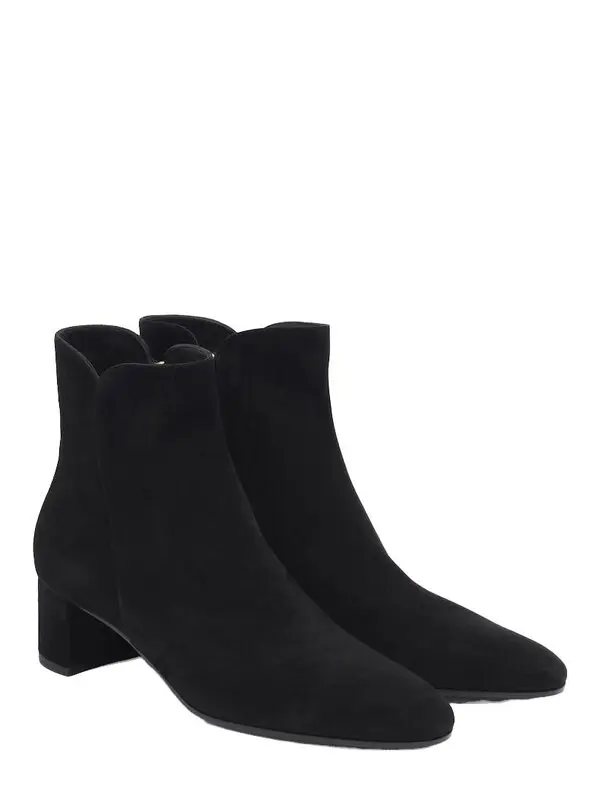 GIANVITO ROSSI Lisa Suede Ankle Boots - Black