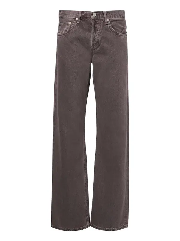 AGOLDE Low-rise Straight Jeans - Grey