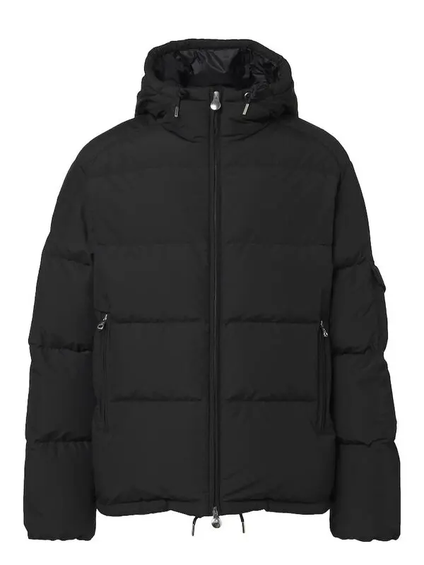 Moncler Himalaya Hooded Cotton-blend Down Jacket - Black