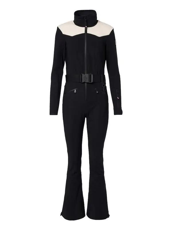 Moncler All In One Belted Ski Suit - Black