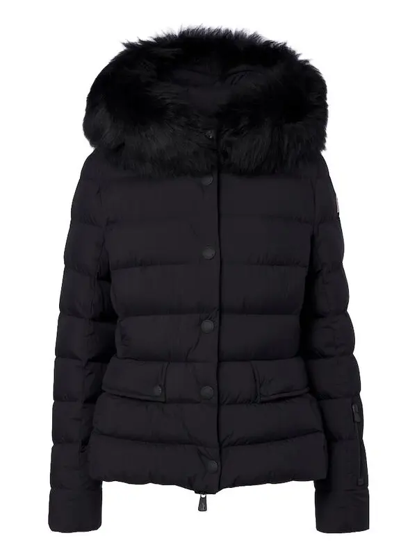 Moncler Armoniques Shearling-trimmed Ski Jacket - Black