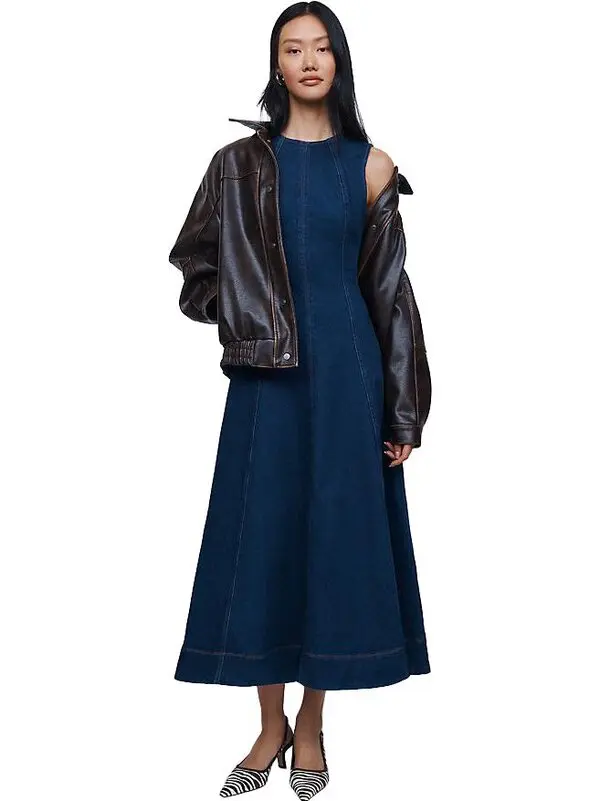 REFORMATION Cecilia Denim Maxi Dress - Medium Denim