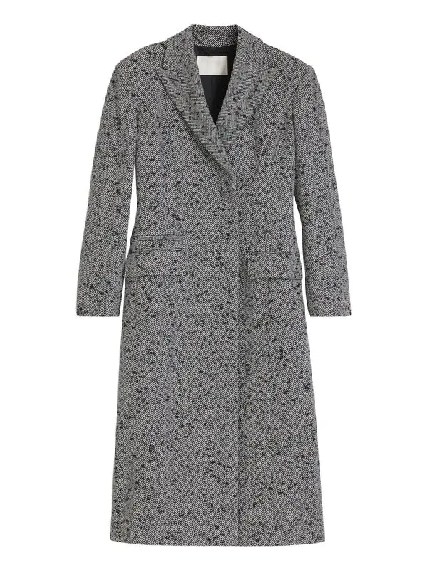 Hugo X Entire Studios Oversized Herringbone Coat - Grey