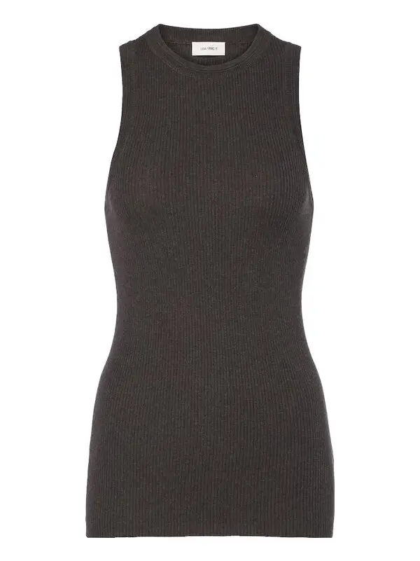 LISA YANG Amya Cotton And Cashmere Tank Top - Brown