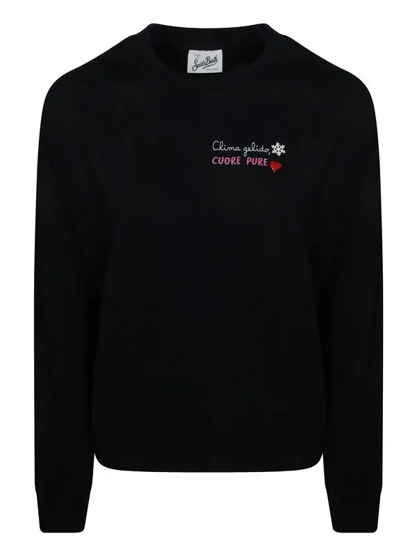 MC2 SAINT BARTH Stardust Long Sleeve Sweater For - Blu