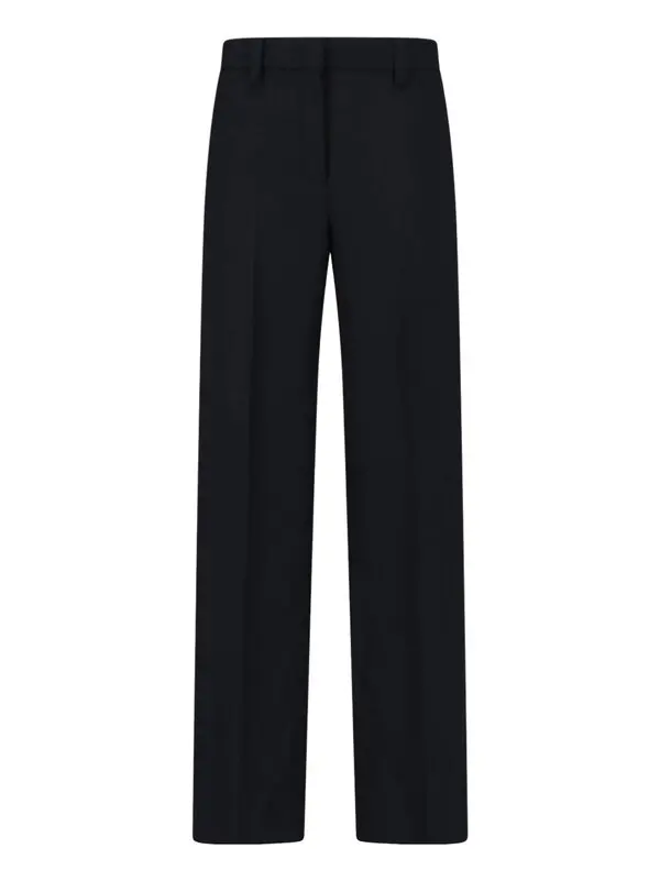 Incotex Tailored Wide-leg Trousers - Black