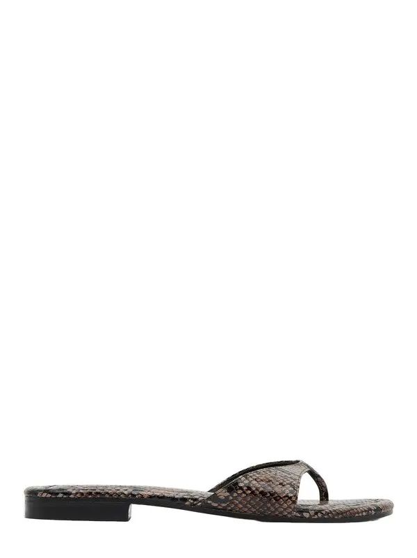 ST. AGNI Everyday Thong - Python Embossed