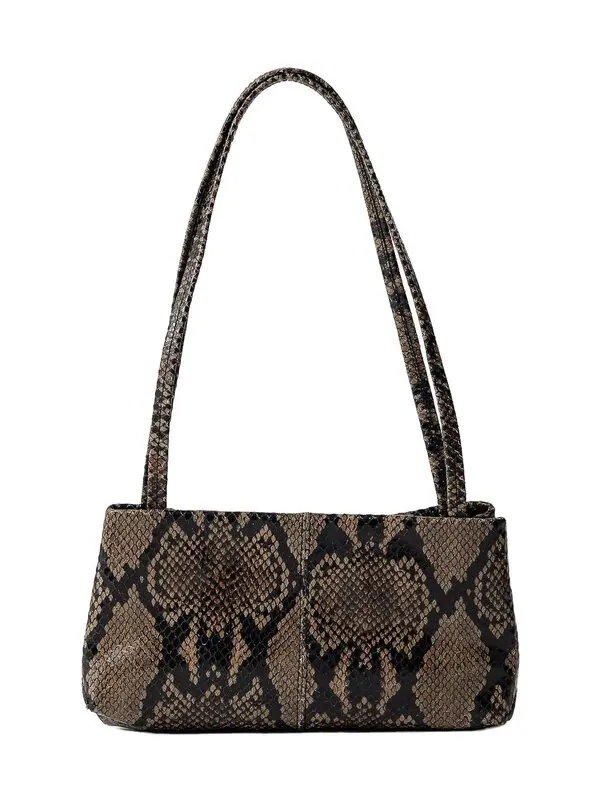 ST. AGNI Petit Origami Bag - Python Embossed