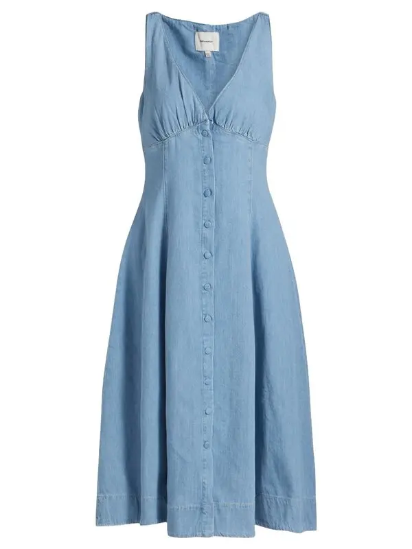 REFORMATION Sebastien Denim Midi-dress - Savannah