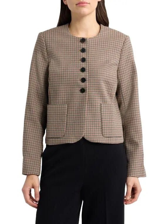 Spanx Wellsuited Cropped Lady Jacket - Mini Check