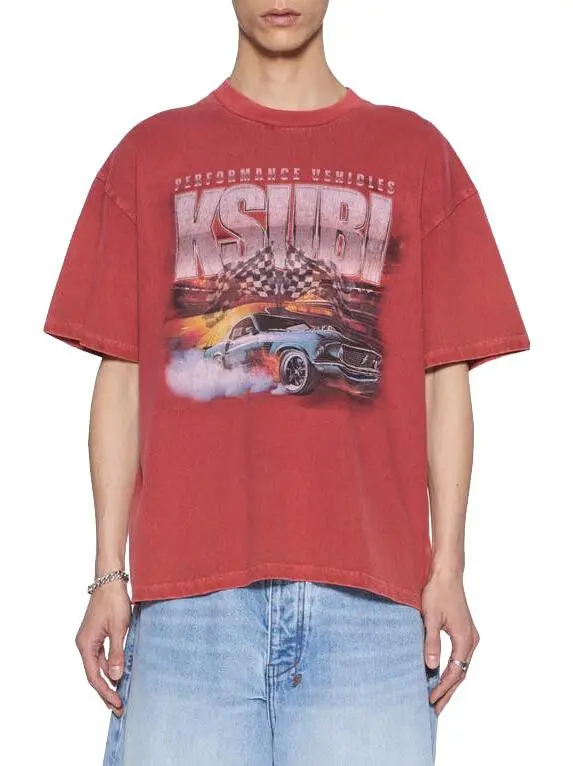 Ksubi Podiumekcess Graphic T-shirt - Red