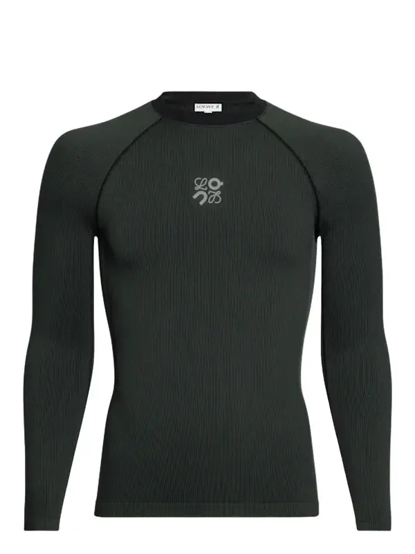 On X Loewe Lg Sleeve Top - Black