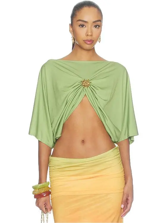 MIRAE Sunset Top In Mint - Multi