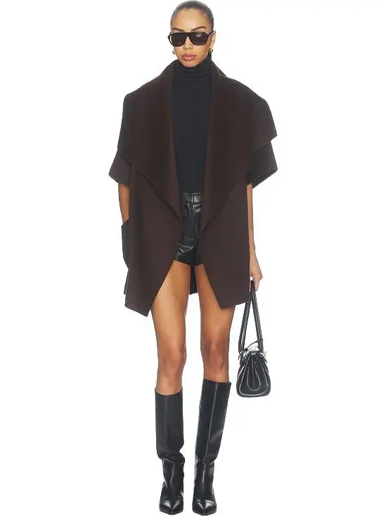 LAMARQUE Penelope Jacket In Chocolate - Dark Brown