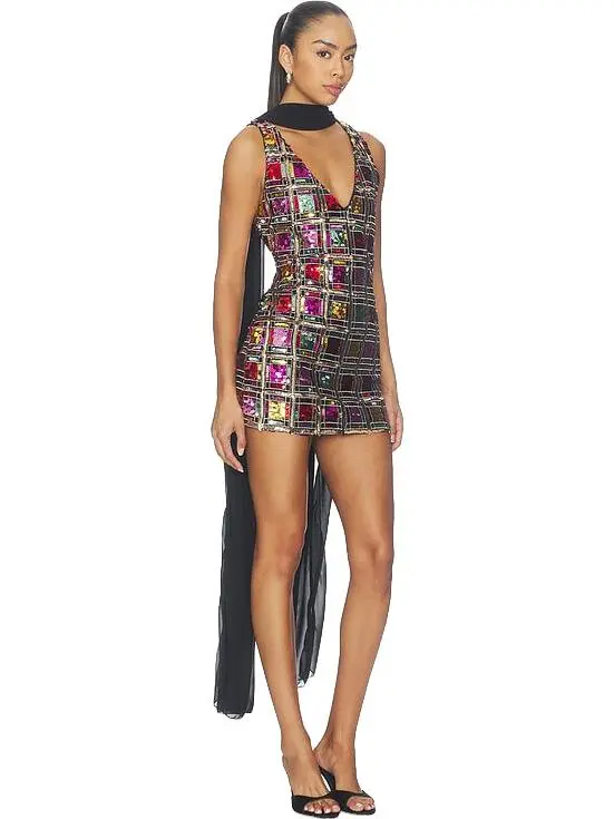 Show Me Your Mumu Carlyle Mini Dress In Pink - Studio Sequins