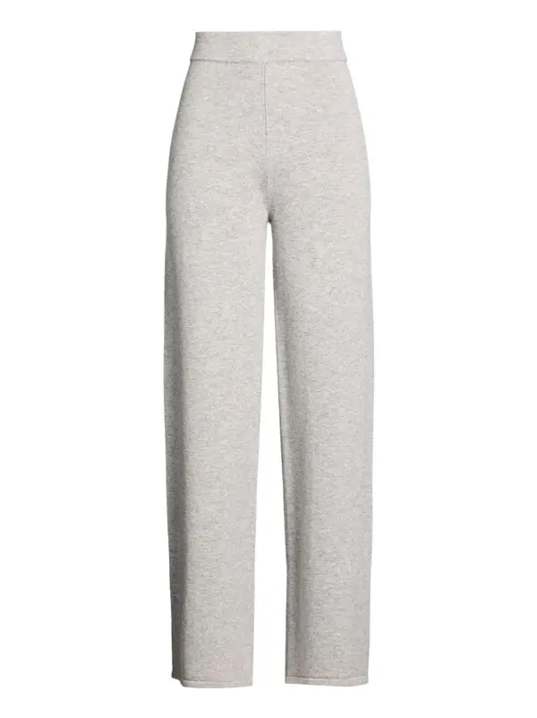 Max Mara Loose Straight-leg Knit Pants - Grey