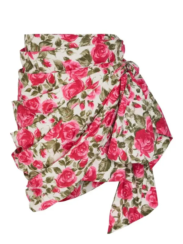 Chloé Floral Side-tie Midi Skirt - Multicolor
