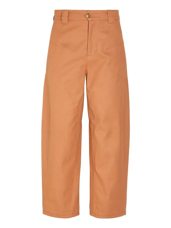Chloé Loose Leg Casual Pants - Brown