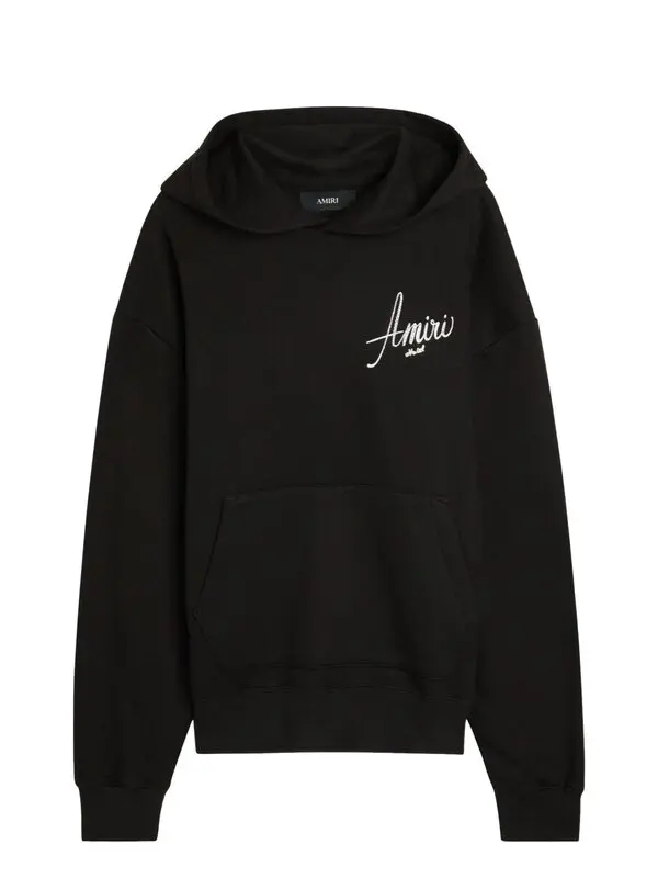 Amiri Head Cotton Hoodie - Black
