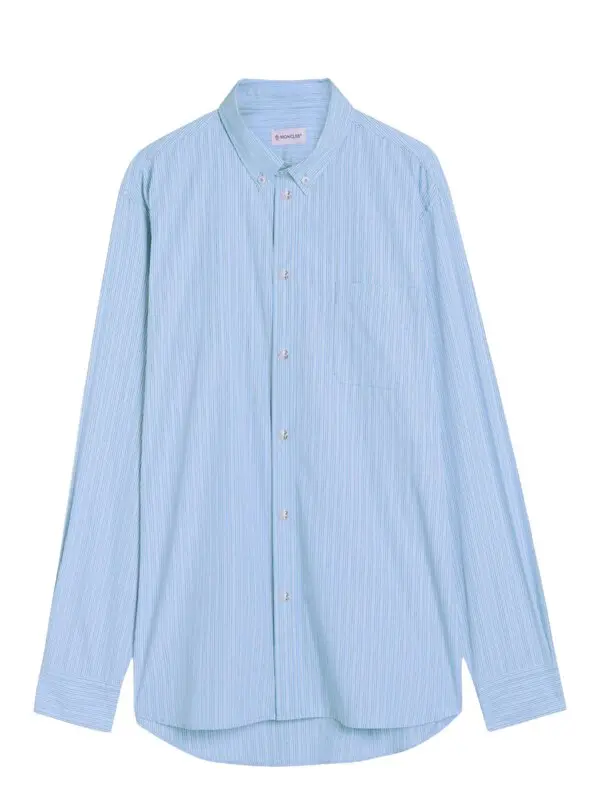 Moncler Cotton Long-sleeve Shirt - Blue