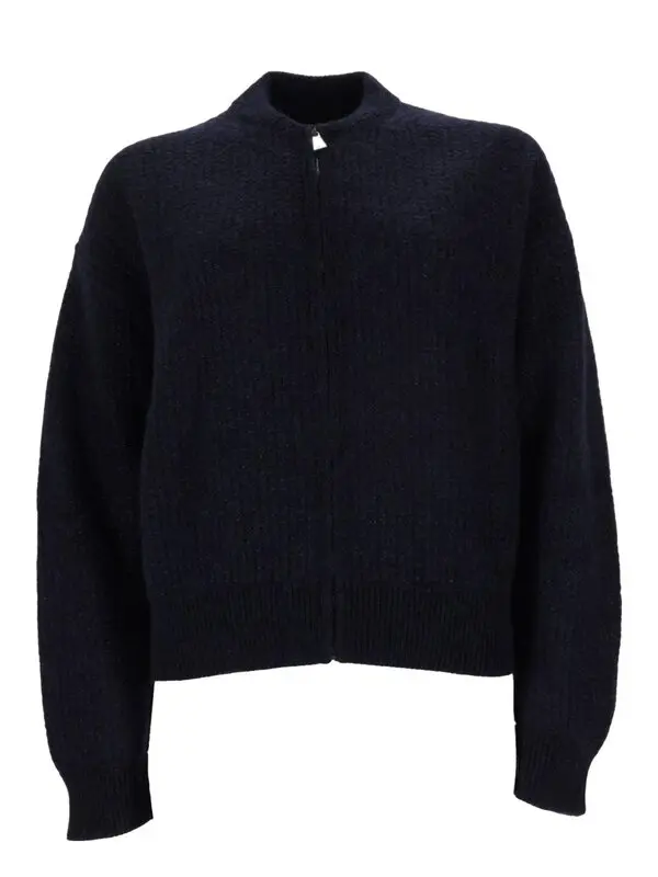 Fabiana Filippi Waffle-knit Zip-up Cardigan - Blue