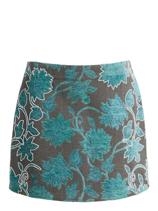 Chan Luu Exclusive Beaded Jacquard Mini Skirt - Multi