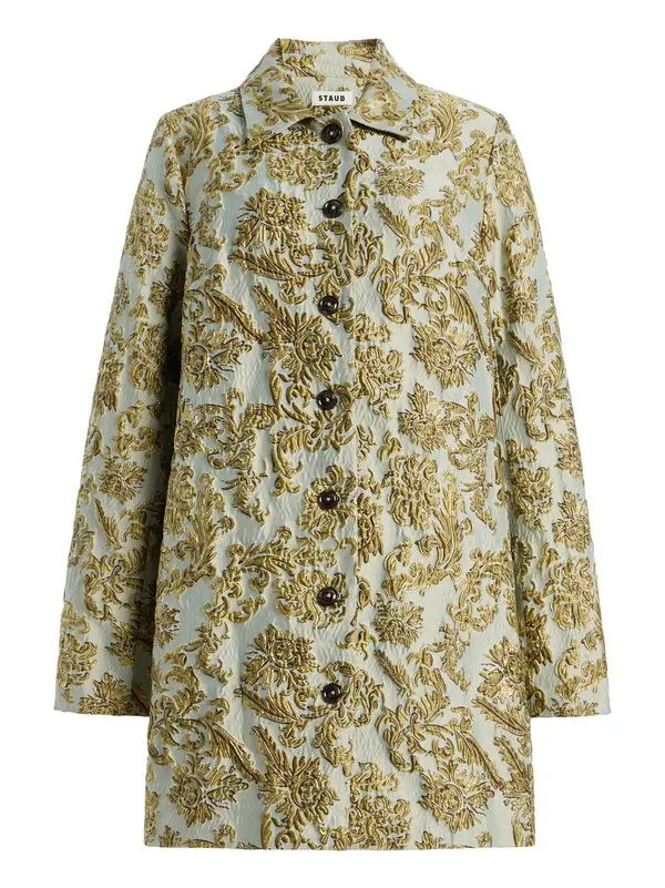 Staud Halton Metallic-brocade Jacket - Multi