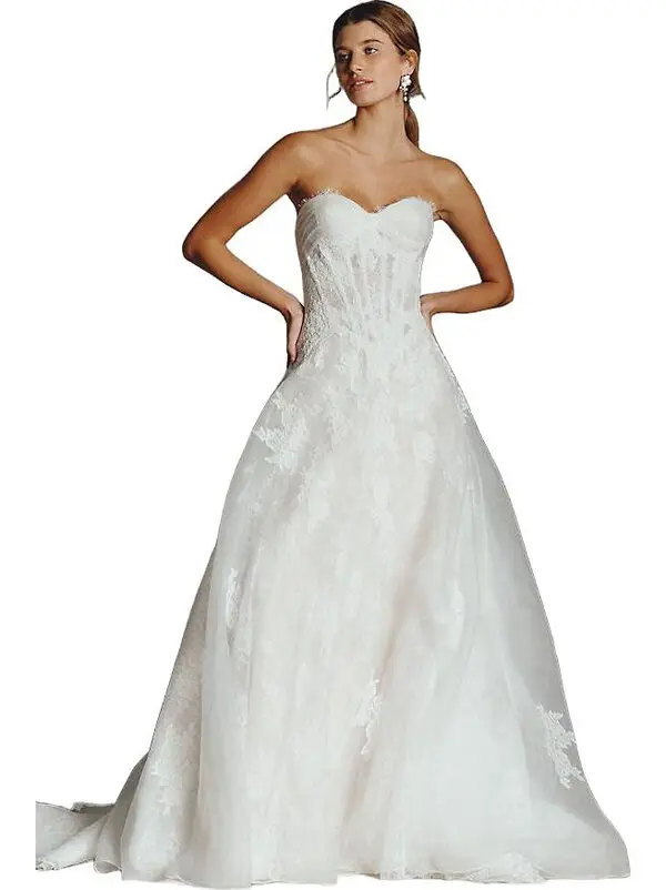 Watters Freya Gown - Ivory