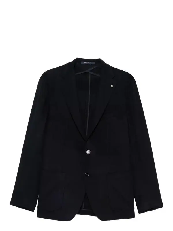 Tagliatore Single-breasted Notch-lapel Blazer - Blue