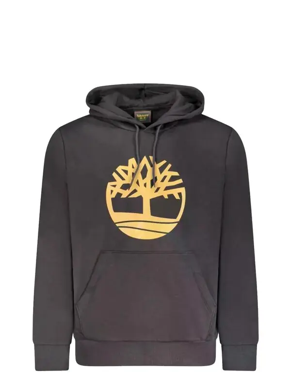 Timberland Logo-print Cotton Hoodie - Black