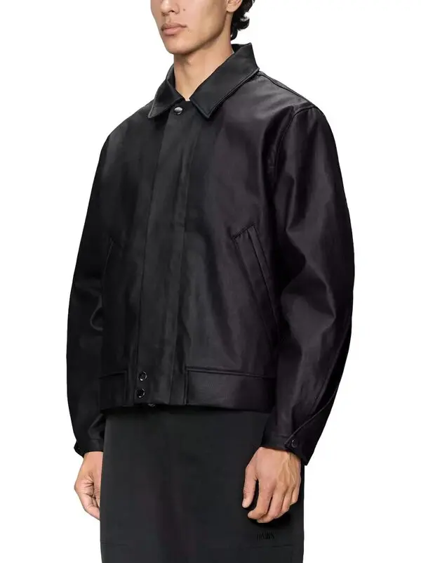Rains Polo-collar Jacket - Black