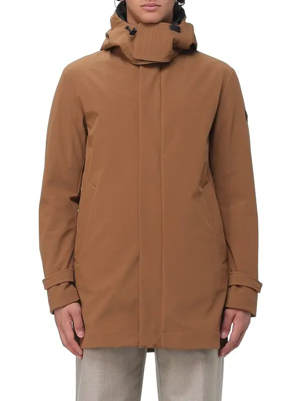 Peuterey Groff Water-repellent Technical Fabric Parka With Detachable Hood - Walnut