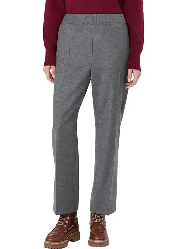 Max Mara Wkdhateley Wool Blend Straight Pants - Medium Grey