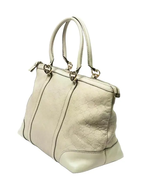 Gucci Lovely Heart Guccissima Tote Bag - Neutrals