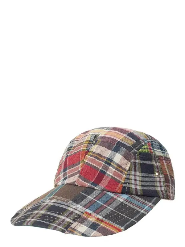 Polo Ralph Lauren Madras Check Baseball Cap - Bleeder Patchwork