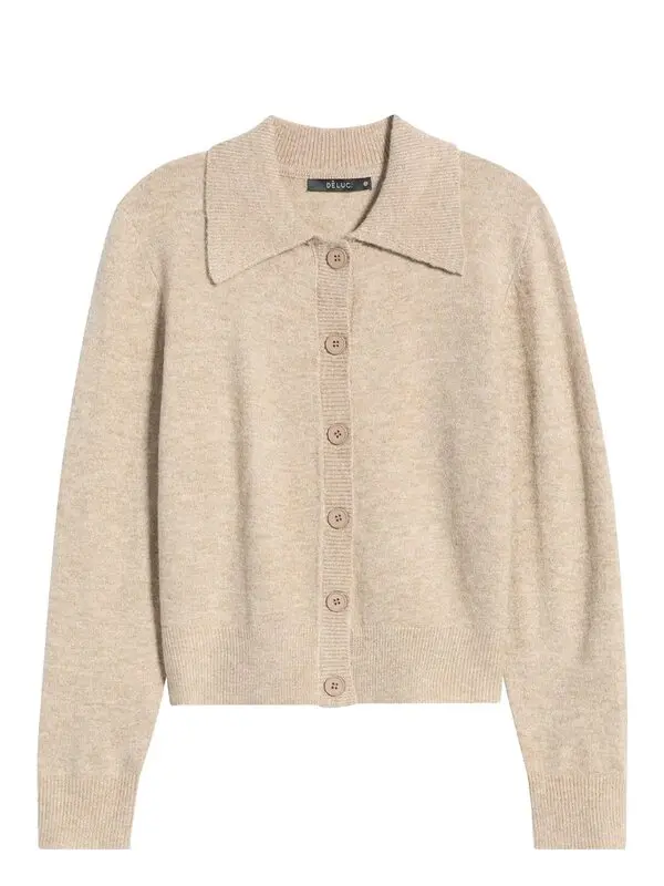 Deluc Supertramp Polo Cardigan - Camel