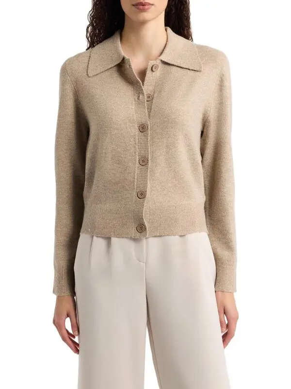 Deluc Supertramp Polo Cardigan - Camel