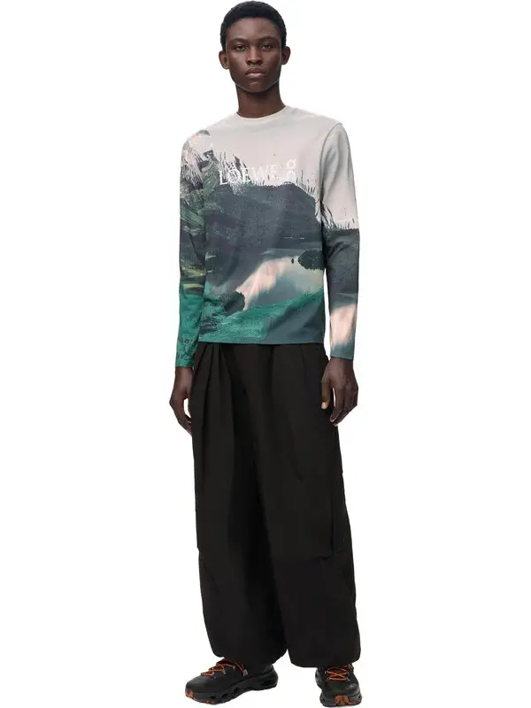 Loewe T-shirt In Technical Jersey - Multicolor