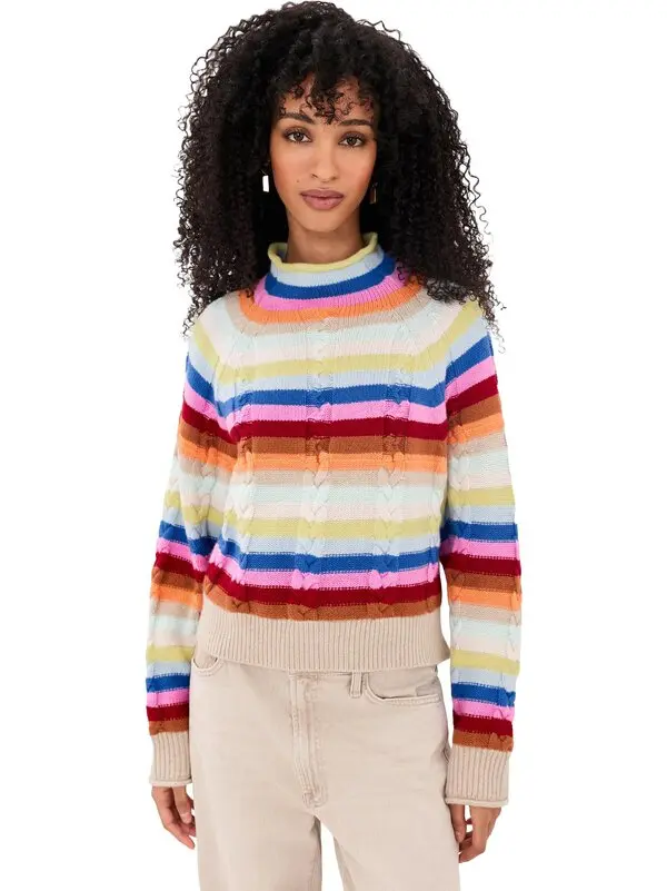 MOTHER The Concert Hicky Sweater - Multi Rainbow